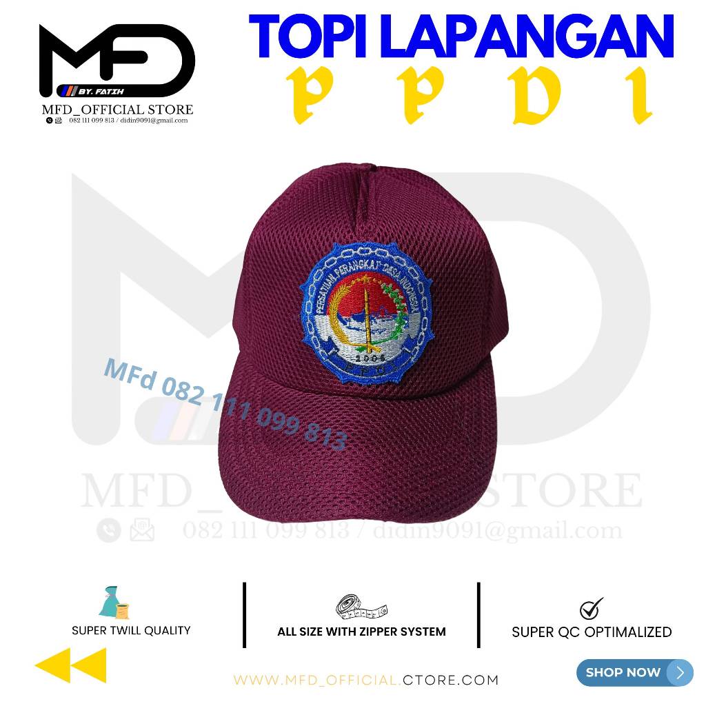 Jual MFD topi jaring PPDI - PERSATUAN PERANGKAT DESA INDONESIA topi ...