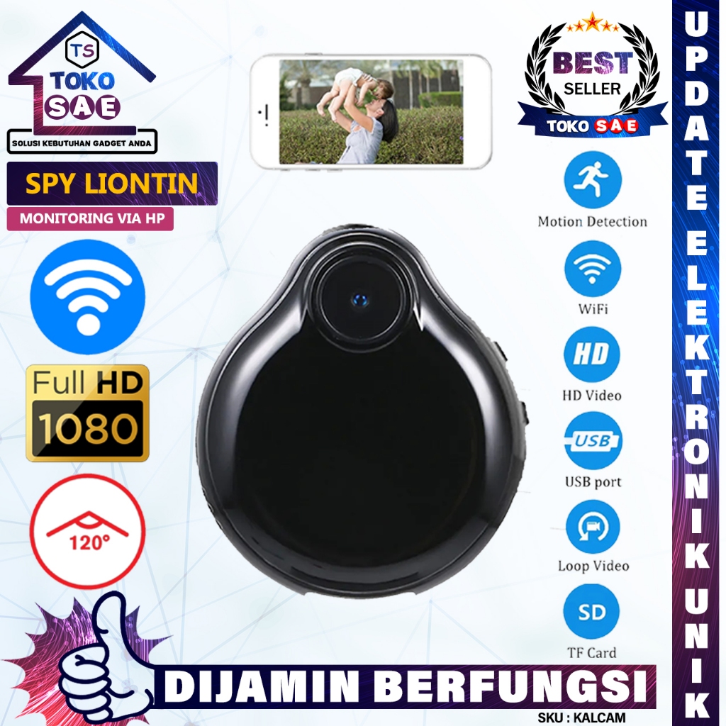 Jual Camera Spy Gantungan Kunci Kalung Liontin IP Kamera Wifi Wireless ...