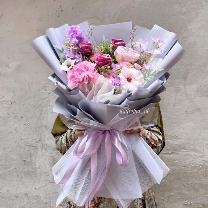 Jual BUKET BUNGA/BUKET MIX FLOWER ARTIFISIAL/BUKET BUNGA PALSU | Shopee ...