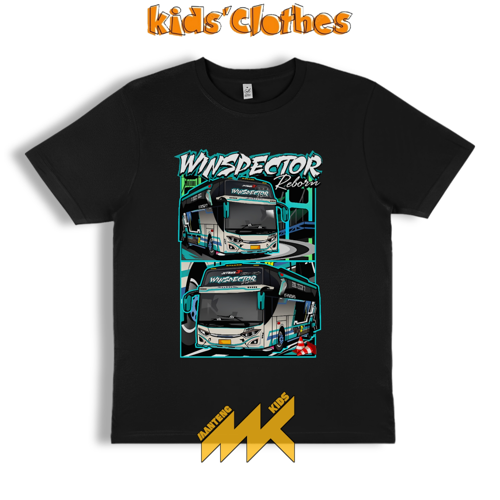 Jual BAJU KAOS ANAK WINSPECTOR BIS MANIA JETBUS BASURI TELOLET T-SHIRT | Shopee Indonesia