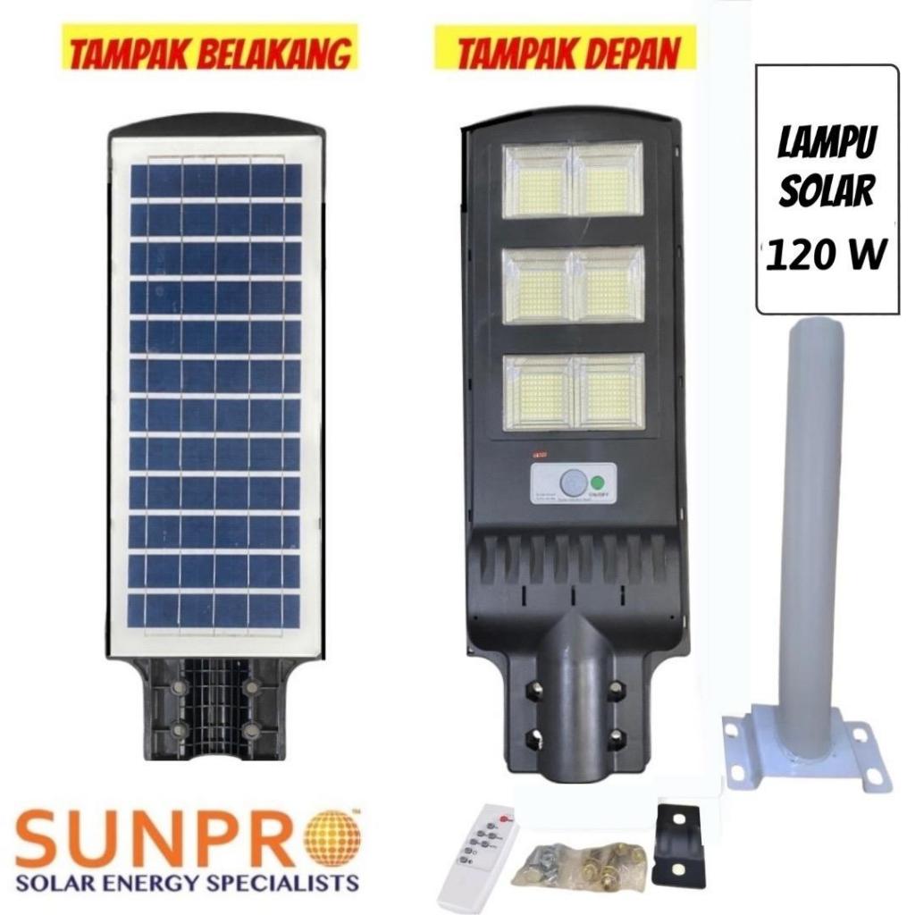 Jual Lampu jalan solar panel Sunpro 120w | Shopee Indonesia