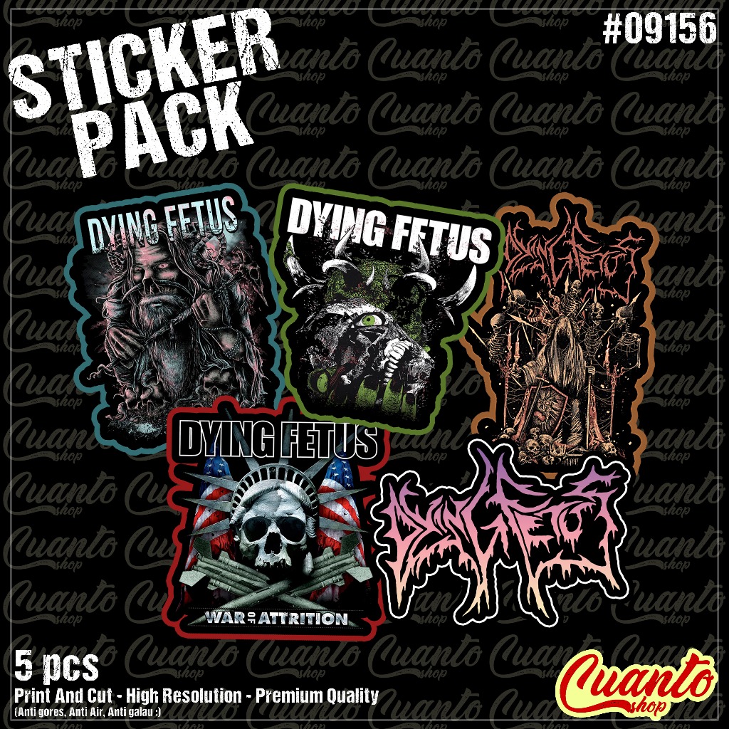 Jual Sticker Stiker Dying Fetus anti air sudah di cutting kualitas ...