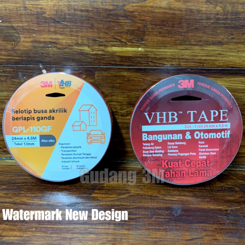 Jual 3M VHB Double Tape Automotive GPL110GF 24mm x 4,5M Original | Shopee Indonesia