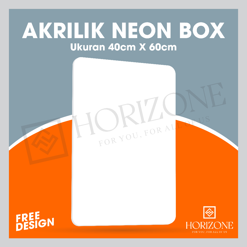 Jual AKRILIK NEON BOX 40CM x 60cm | Shopee Indonesia
