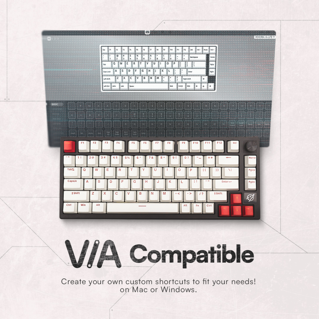 Jual ROVER84 Lite 75% Wired Mechanical Keyboard by Press Play | Shopee ...