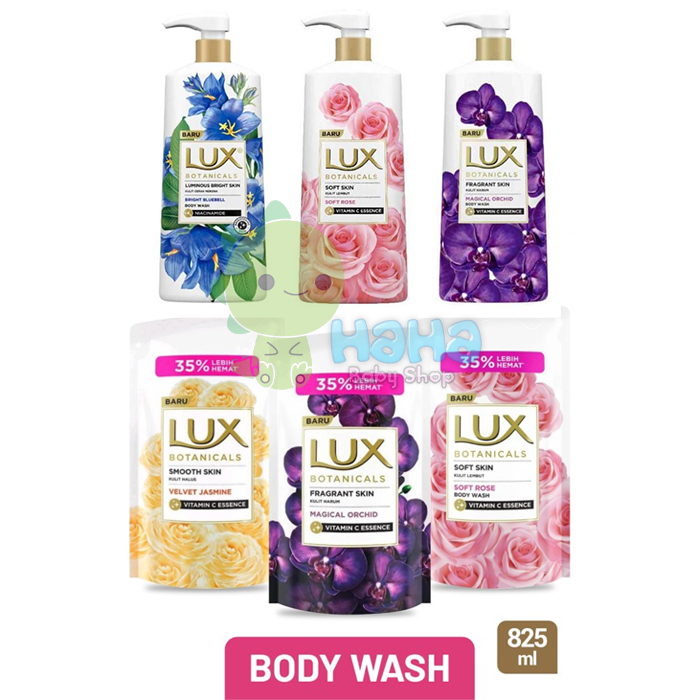 Jual Lux Sabun Mandi Cair Refill Body Wash Kulit Wangi & Lembut 825ml -Refill / Botol PUMP 550ml ...