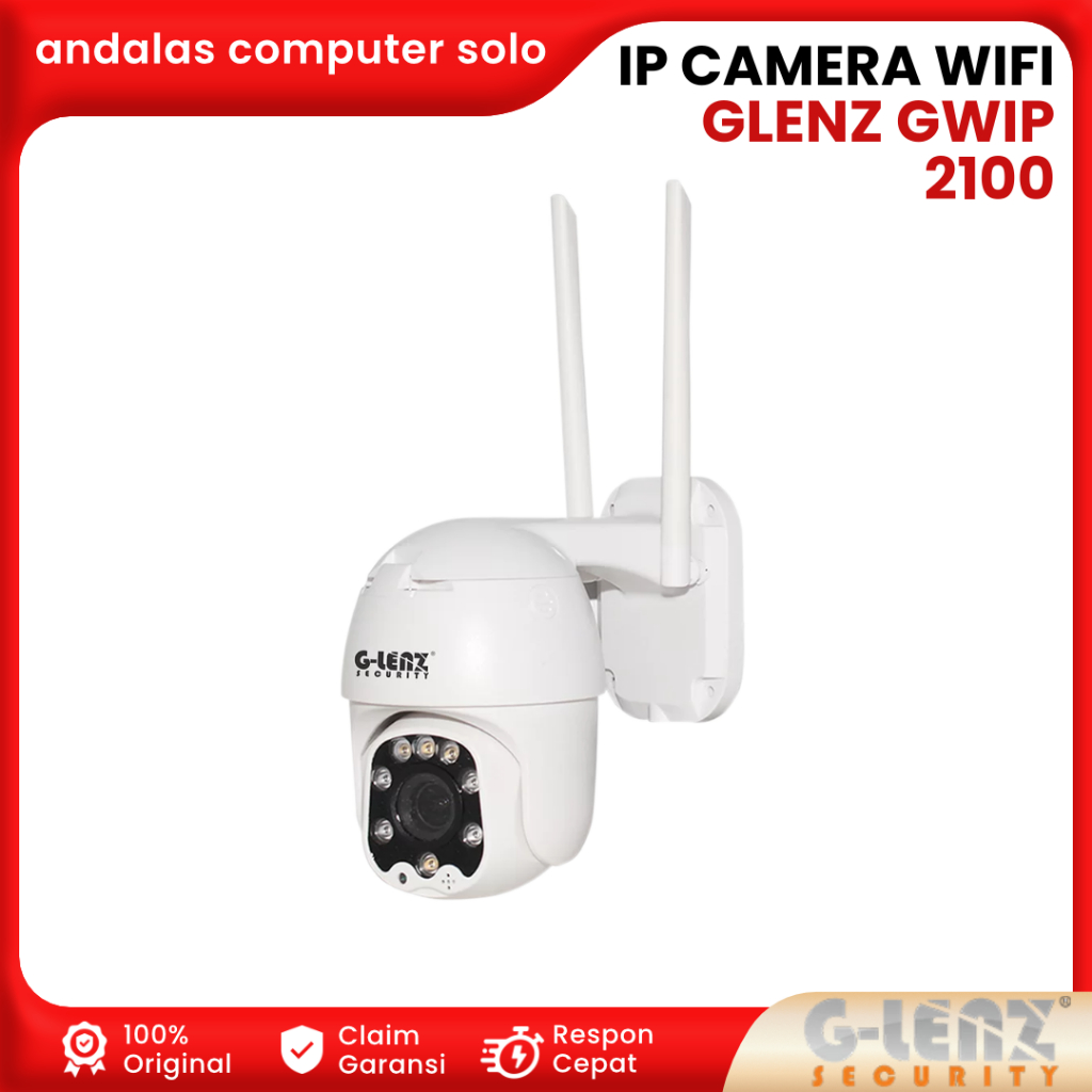 Jual KAMERA CAMERA GLENZ NIGHT COLOR SMART IP CAMERA CCTV PTZ -GWIP 2100 | Shopee Indonesia