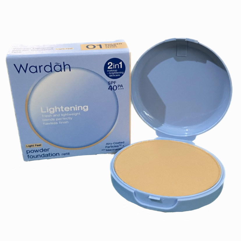 Jual STAR Wardah Refill Lightening Powder Foundation Light Feel | Bedak ...