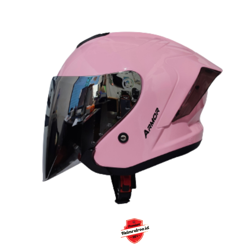 Jual Helm JS ARMOR Solid Premium Half Face Original SNI | Shopee Indonesia