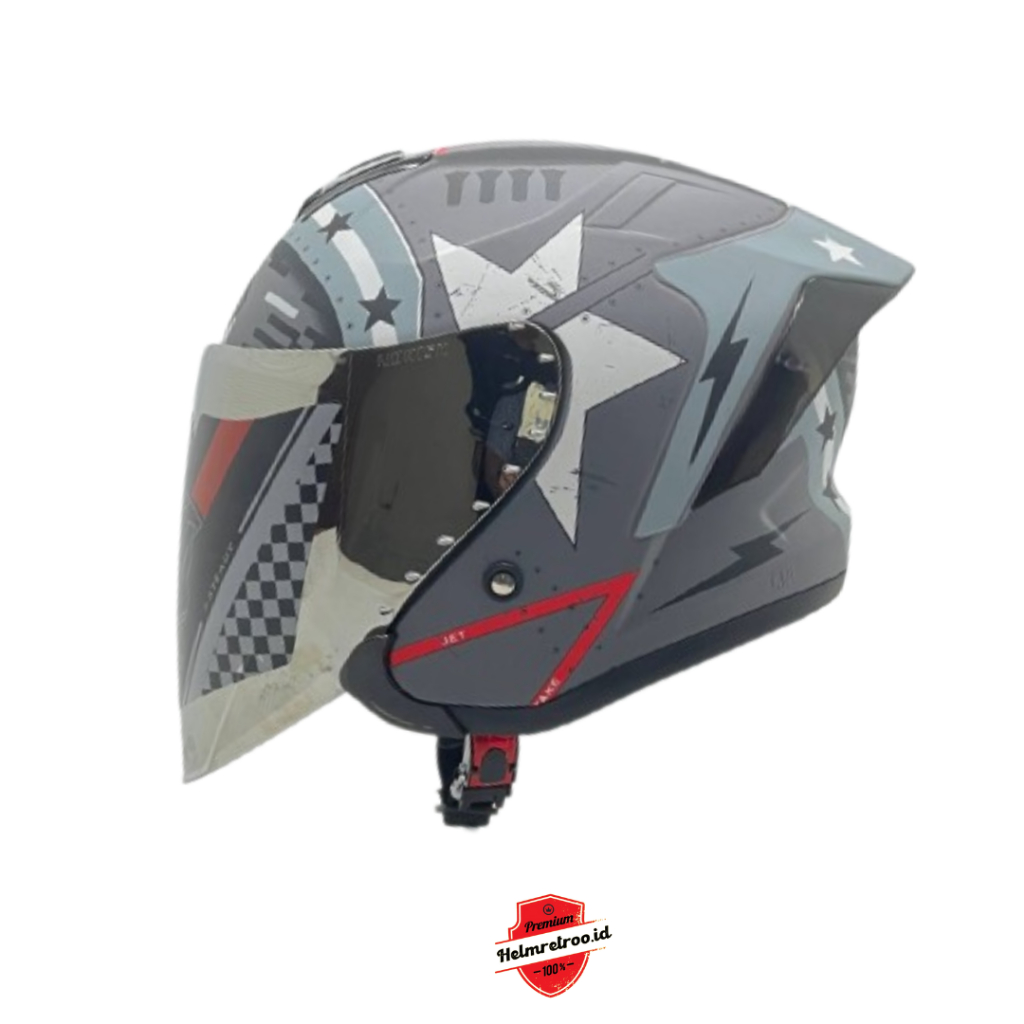 Jual Helm JS ARMOR Solid Premium Half Face Original SNI | Shopee Indonesia