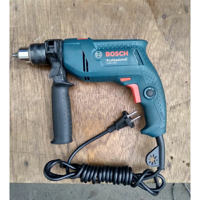 Jual MESIN BOR BOSCH GSB 550 DRELL BETON 13MM SECOND ORIGINAL NORMAL MULUS | Shopee Indonesia