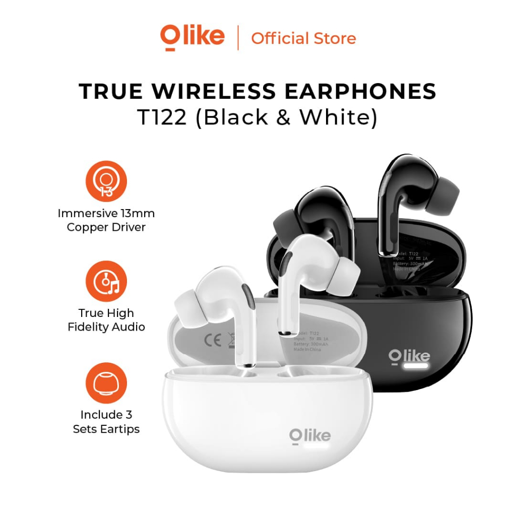 Jual Olike T122 TWS Bluetooth 5.3 True High-Fidelity Audio 13mm Copper ...