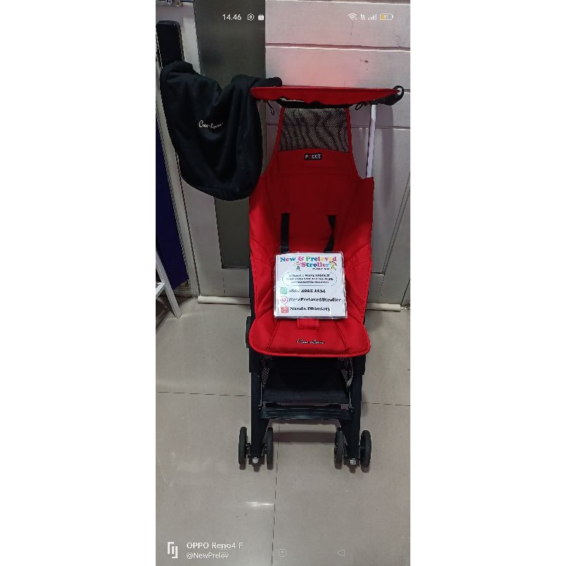 Jual Stroller pockit gen 2 merah | Shopee Indonesia