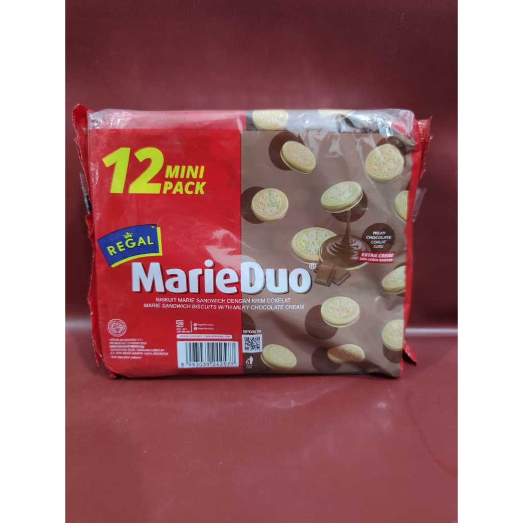 Jual Regal Marie Duo Milky Chocolate isi 12 Mini Pack | Shopee Indonesia