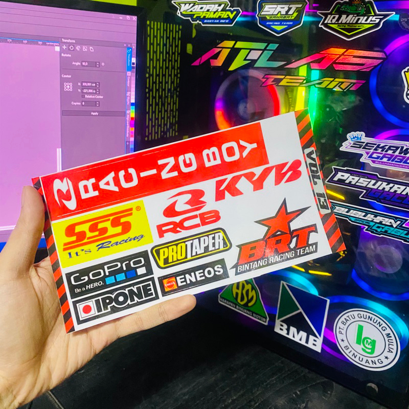 Jual Stiker/sticker VOL13 Viral Kata Racing Keren | Shopee Indonesia