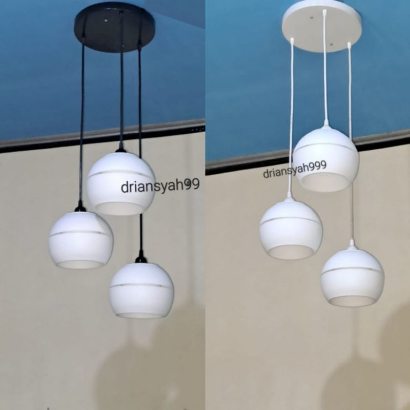 Jual Lampu gantung bulat 3in1 lampu hias minimalis | Shopee Indonesia