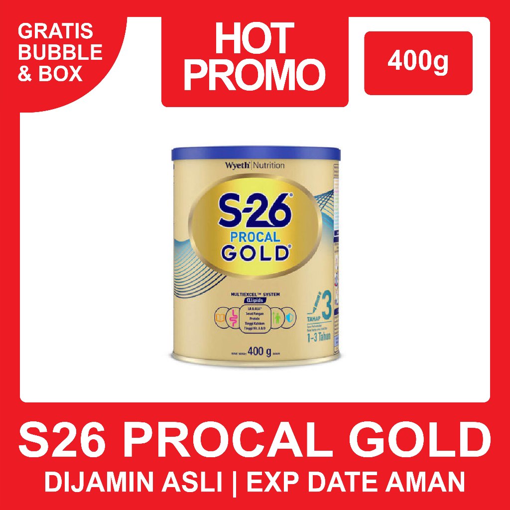 Jual S-26 Procal Gold Tahap 3 Vanila 400g S26 | Shopee Indonesia