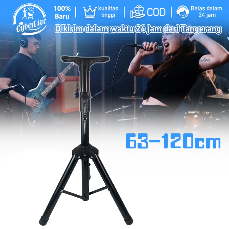 Jual Stand Speaker Full Besi Tinggi 63-120cm Bracket Breket Braket Standing Proyektor Tripod ...