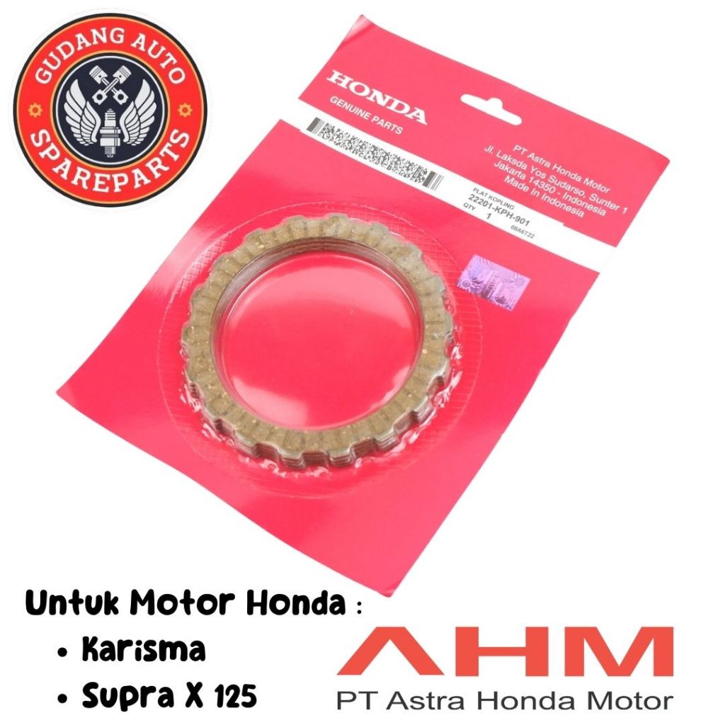 Jual Original AHM Kampas Plat Kopling Honda Supra X 125 Karbu Karisma KPH | Shopee Indonesia