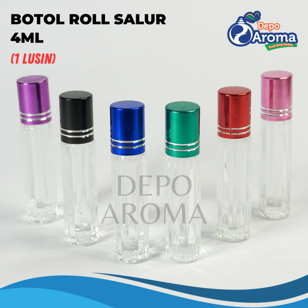 Jual Botol Parfum Roll Salur 4ml (1 Lusin) | Shopee Indonesia