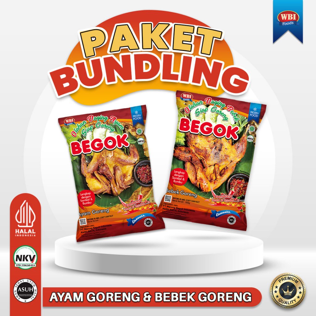 Jual Paket Bundling - Bebek Goreng & Ayam Goreng BEGOK 500 gr | Shopee ...