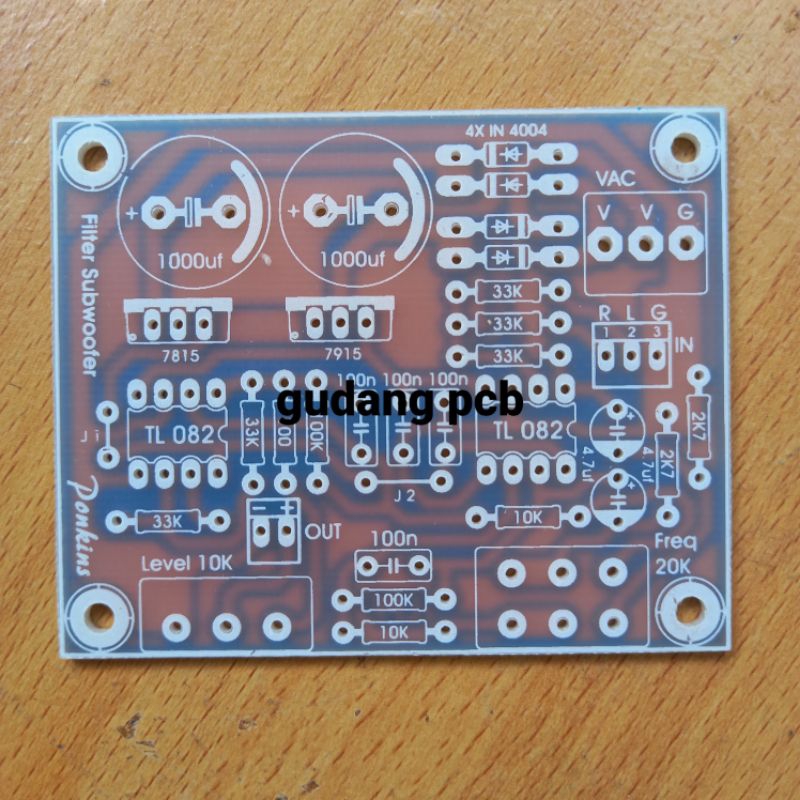Jual pcb filter subwoofer low filter subwoofer bahan fiber fr4 | Shopee ...