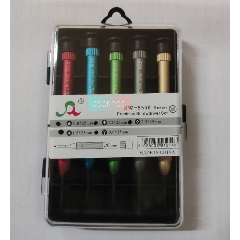 Jual OBENG SET SCREWDRIVER SW-5530 KARBON/OBENG SET SW-8800C/OBENG SET ...