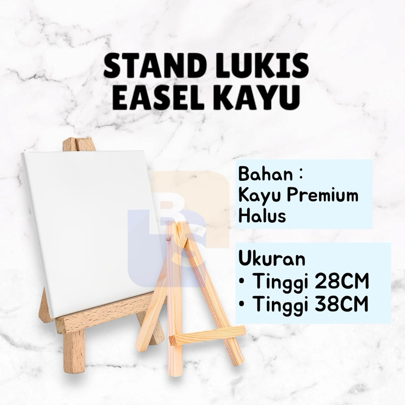 Jual Standee Kayu Mini/ Easel Mini/ Stand Mini Foto/ Stand Hp Kanvas ...