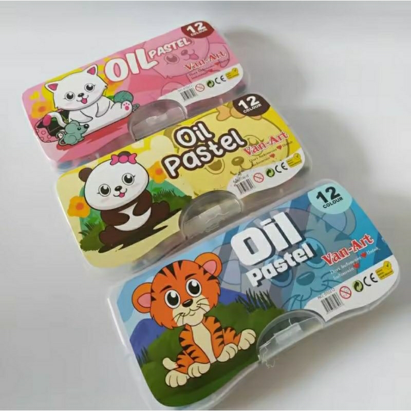Jual Crayon 12 Warna Oil Pastel Van-art Crayon Ukuran Besar | Shopee ...