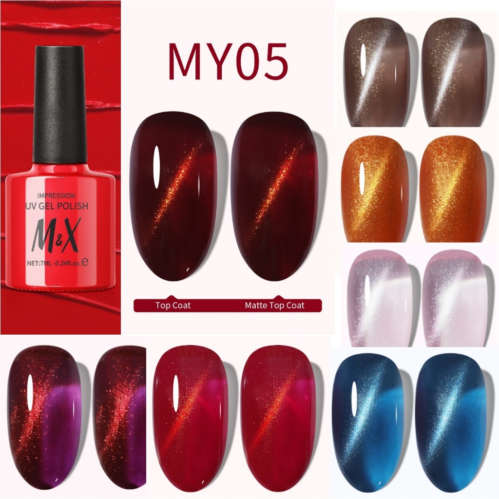 Jual M&X Soak off GLITTER Gel Nail Polish UV LED Kutek Gel kuku GLITTER ...