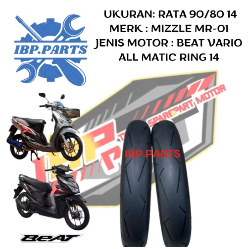 Jual PAKETAN DAN SATUAN BAN LUAR MOTOR MATIC RACE SOFTCOMPOUN MIZZLE MR ...