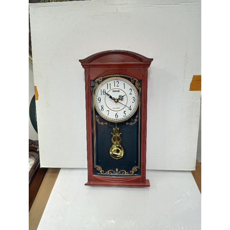 Jual jam dinding bandul dan bunyi perjam klasik 38cm | Shopee Indonesia