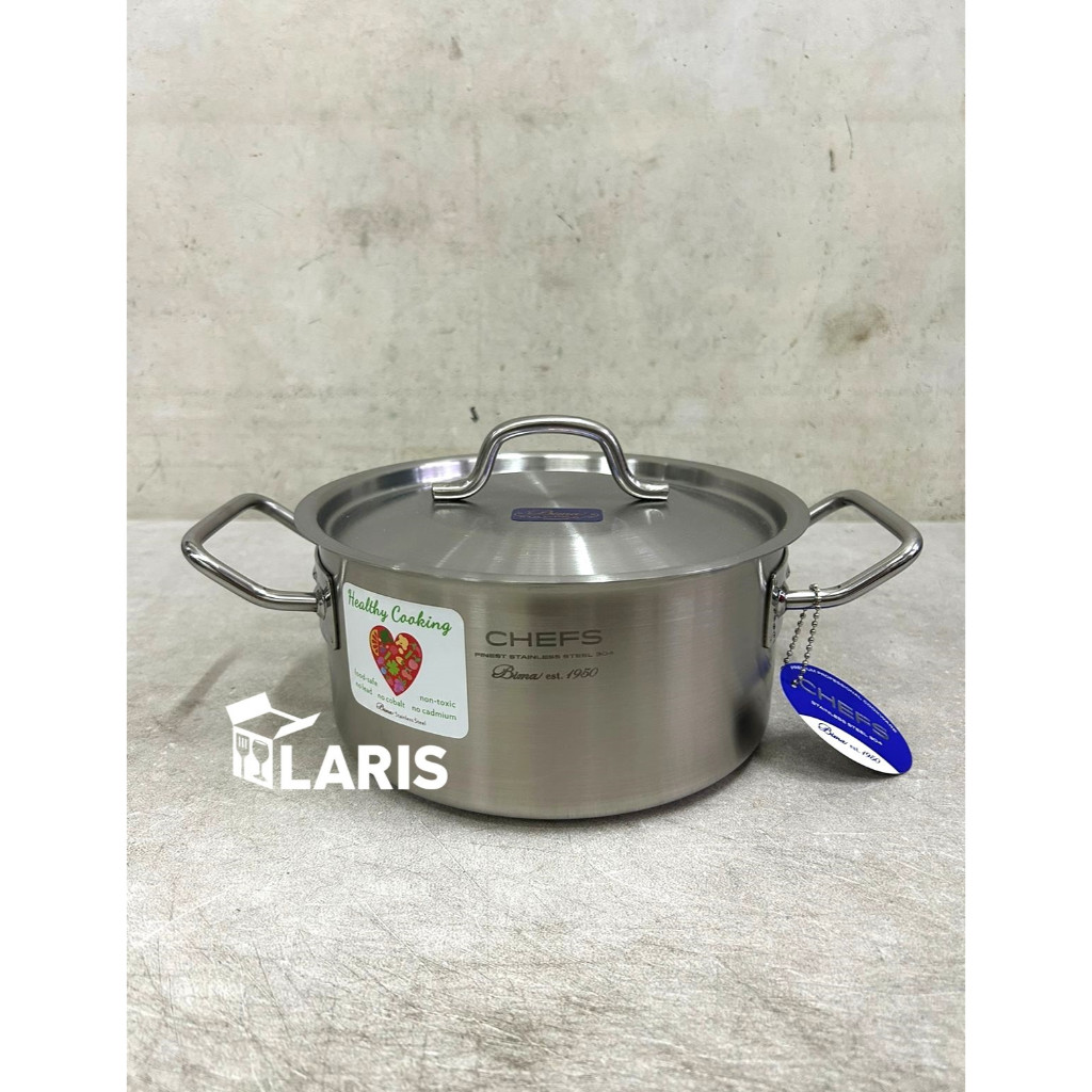Jual Bima Chefs Casserole 20cm atau 2,8 Liter Panci Bima Stainless ...