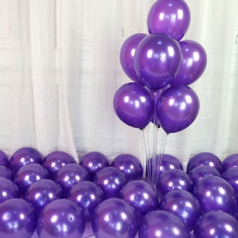 Jual Balon latex metalik / Balon Latex Metalik 1 Pack isi 10 pcs ...