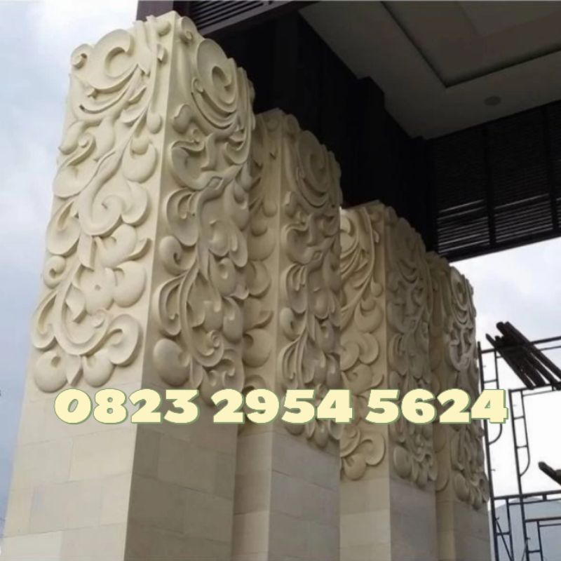 Jual relief batu alam ukir untuk tiang rumah | Shopee Indonesia