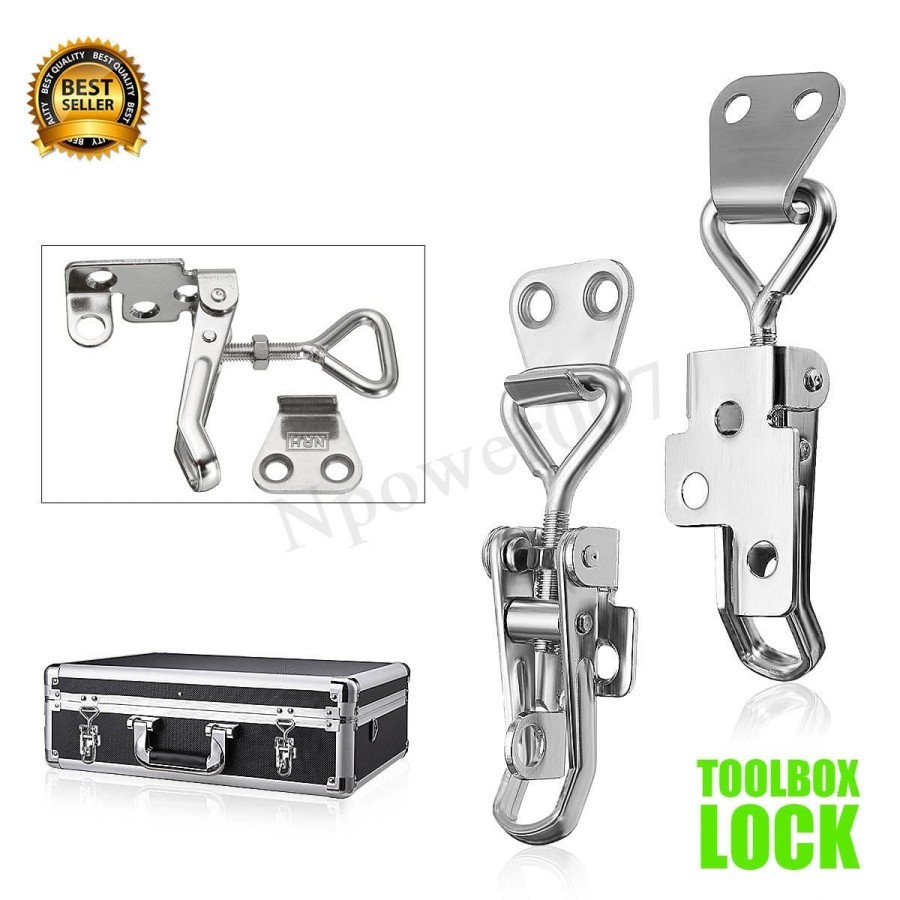 Jual Stainless Steel 304 Toolbox Lock Toggle Latch Lockable Over Centre ...