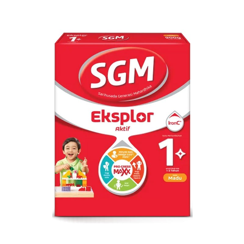 Jual Susu Formula SGM Eksplor Aktif 1+ rasa madu 400 gram | Shopee ...