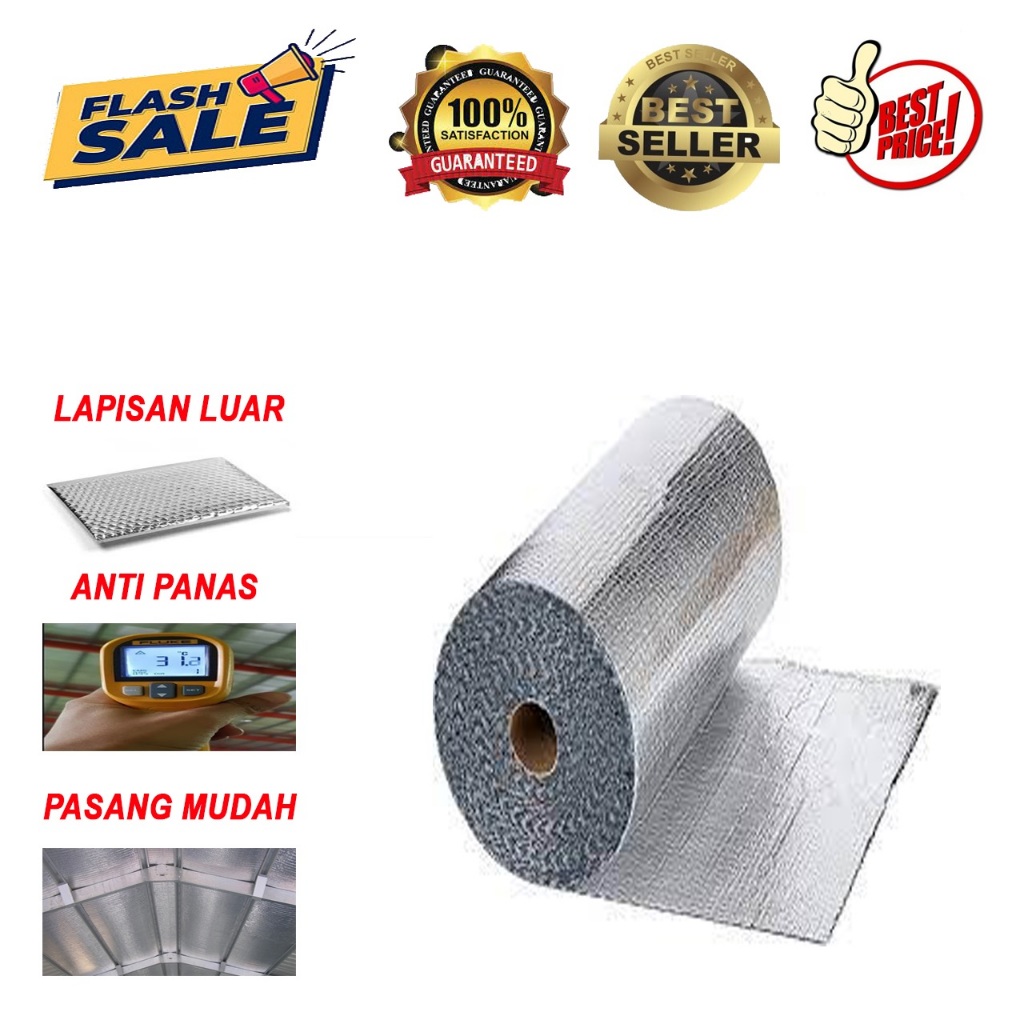 Jual ALUMINIUM BUBBLE FOIL ANTI PANAS / INSULASI ATAP / PEREDAM PANAS ...