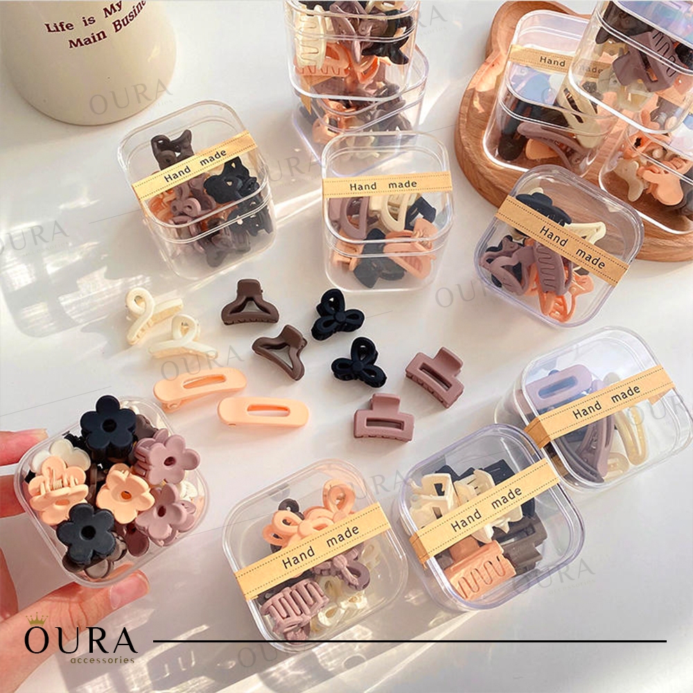 Jual Jepit Rambut Set Mini Jepitan Poni Anak FREE BOX isi 10 pcs Jedai ...