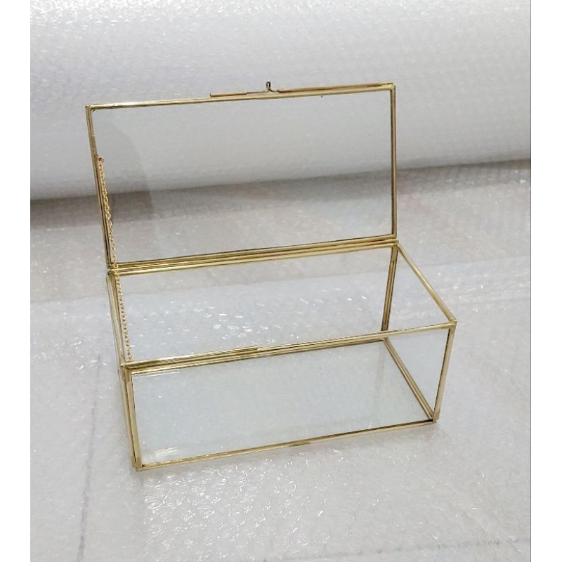 Jual ukuran 20x10x8 box hampers / kotak kado / galss box / box kaca ...
