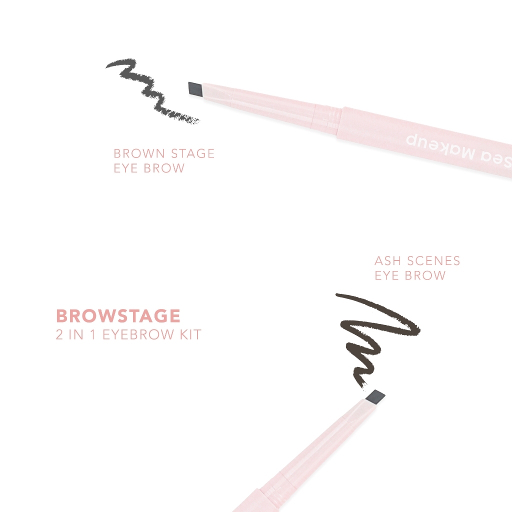 Jual Sea Makeup Browstage Micro Pencil 2in1 with Browstage and Spoolie ...