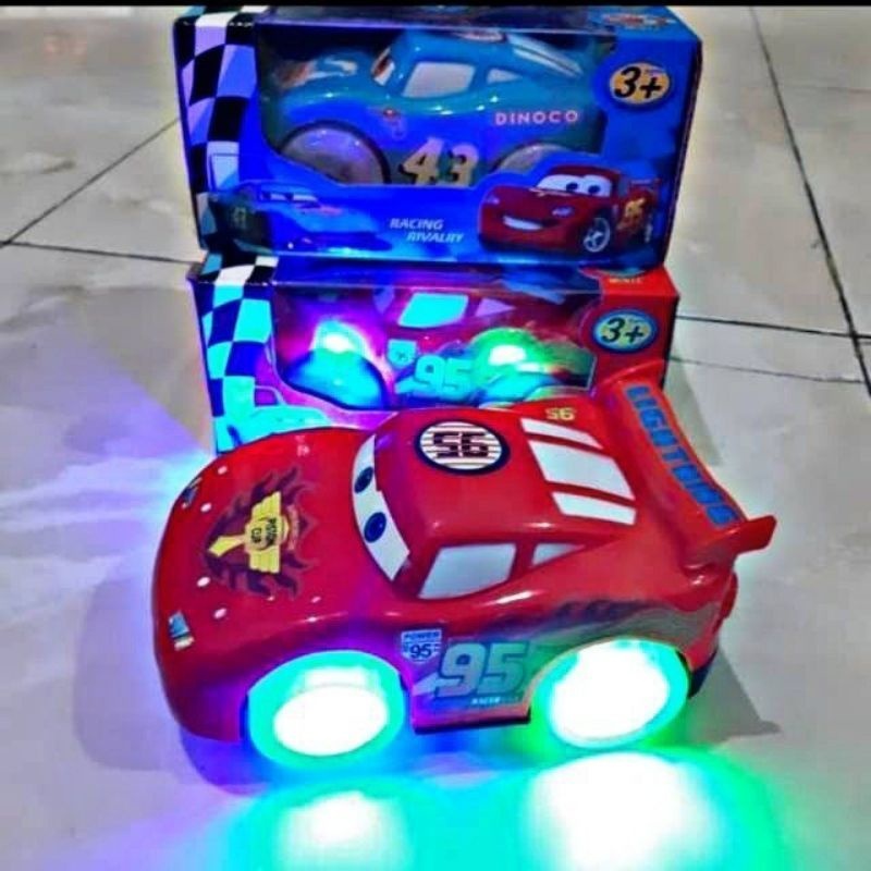 Jual CARS 95 RODA LAMPU Mainan Anak Mobil Racing Sport Cars Bump And Go ...