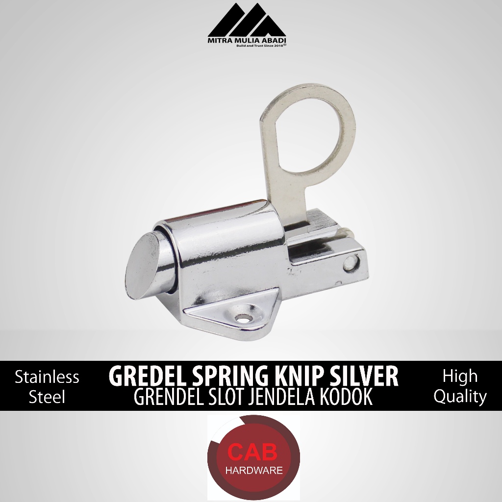 Jual Spring Knip Tebal Grendel Kodok Silver | Shopee Indonesia