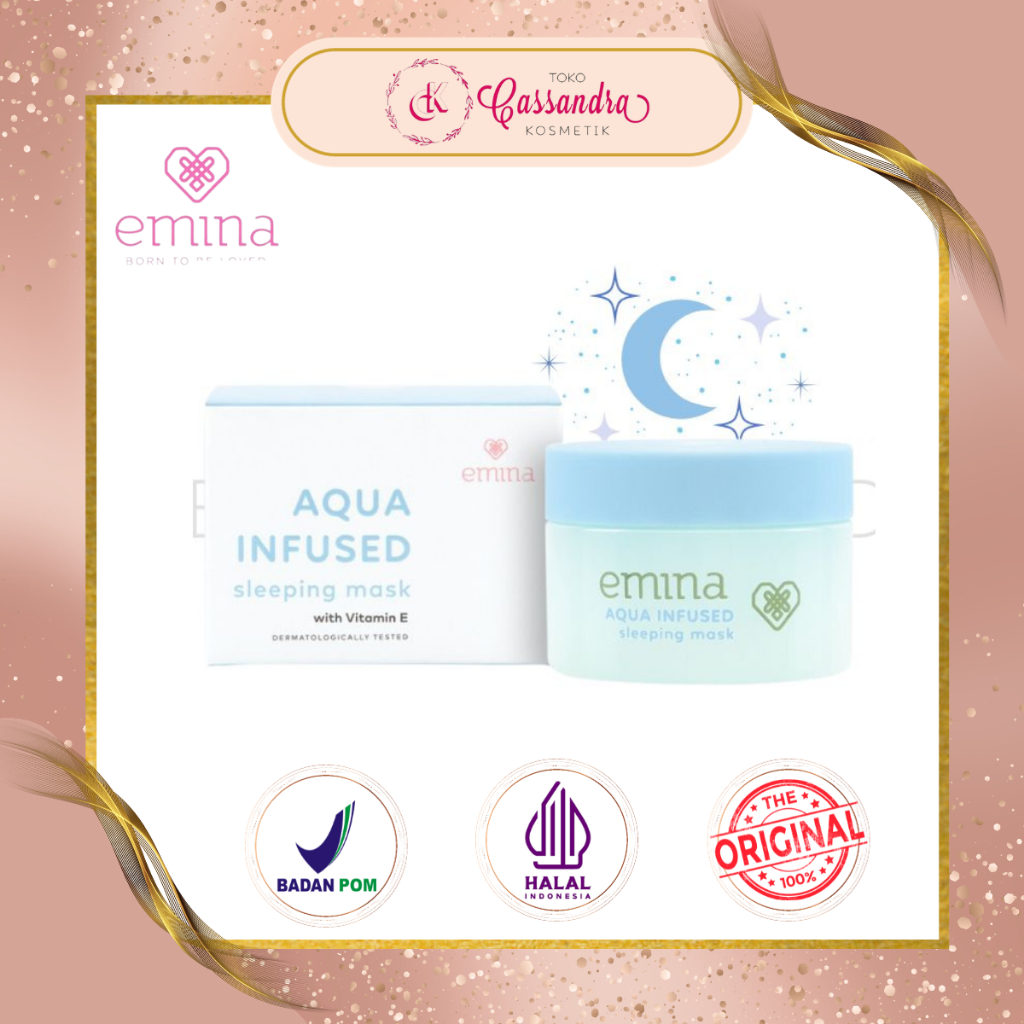 Jual EMINA AQUA INFUSED SLEEPING MASK 30GR | Shopee Indonesia
