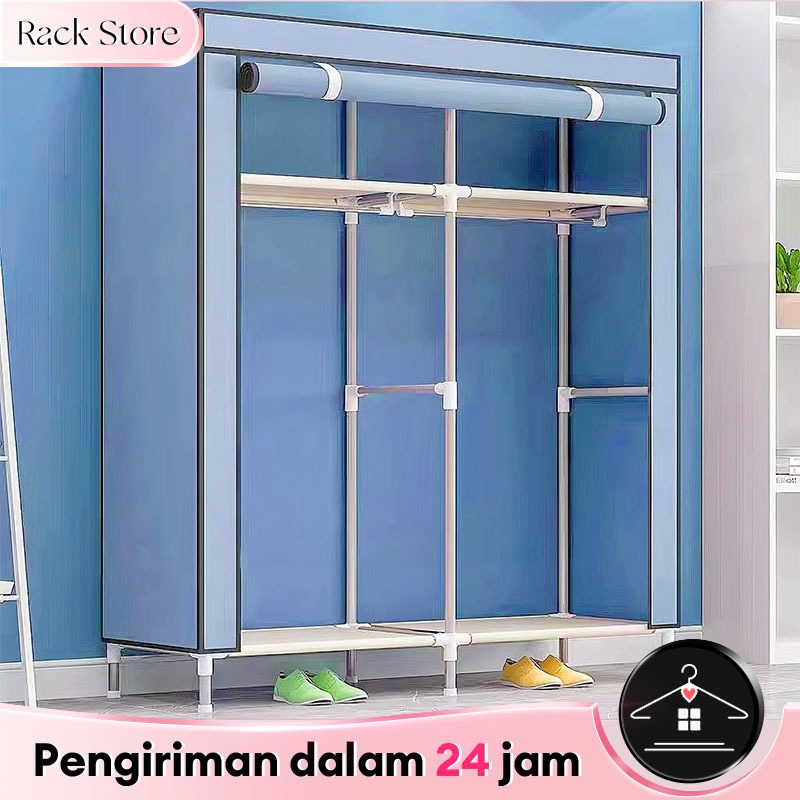 Jual Lemari Pakaian Kain Lemari Baju Serbaguna Lemari Rak baju Portable ...