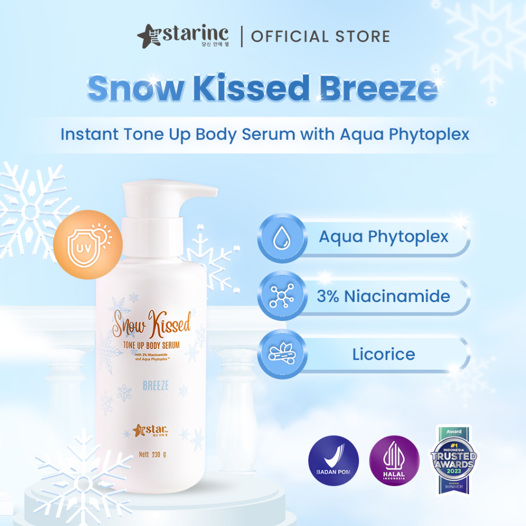 Jual Instant Tone Up Body Serum Snow Kissed Breeze STARINC 230g ...