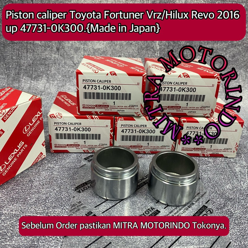 Jual Piston Caliper Toyota Fortuner Vrz/Hilux Revo 2016 Up 47731-0K300 ...