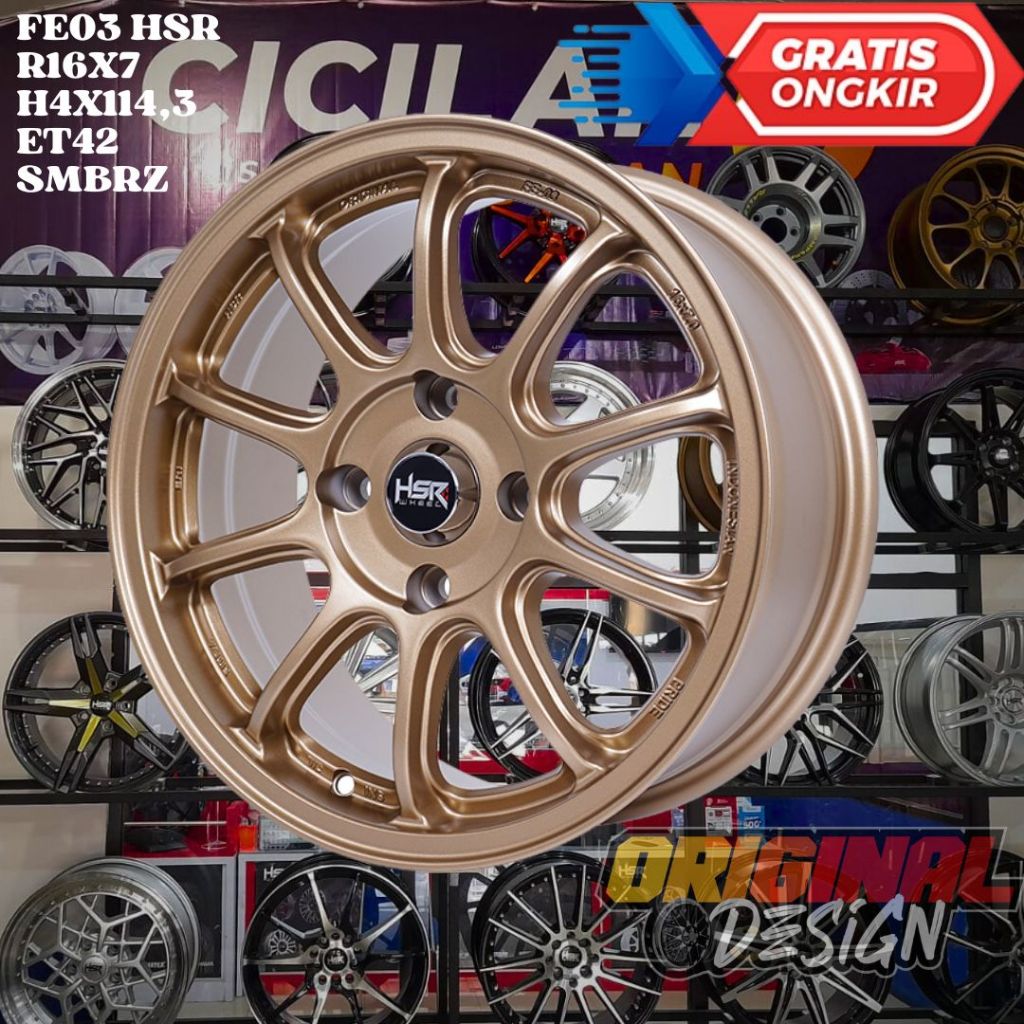 Jual Velg Mobil GALANT HIU , CEFIRO , LIVINA , AVANZA , HSR FE03 RING 16 R16 | Shopee Indonesia