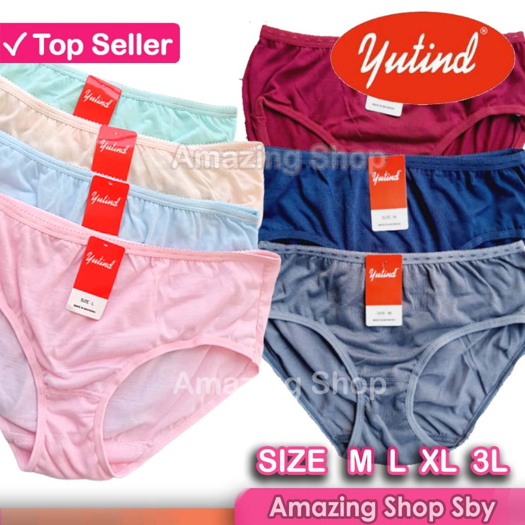 Jual 6 Pcs dan 12 Pcs ( 1 Lusin) CD Celana Dalam Wanita YUTIND SA21 SA20 Amazing Shop SBY ...