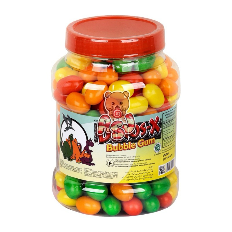 Jual BUBBLE GUM DINOS permen karet jadul babaloon per pcs | Shopee ...